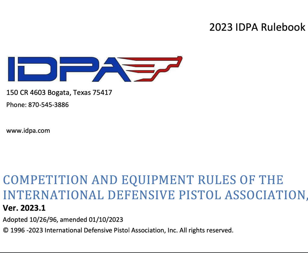 IDPA World Championship Date Change – International Defensive Pistol ...